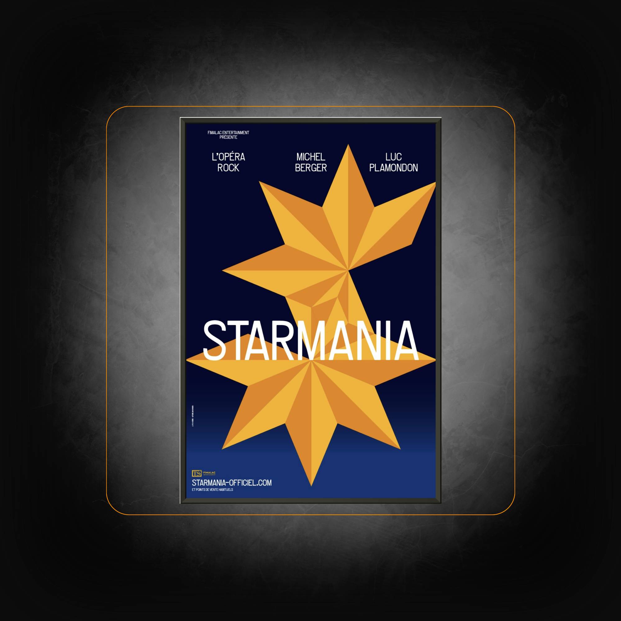 Custom Starmania Show Poster – OFFSTAGE
