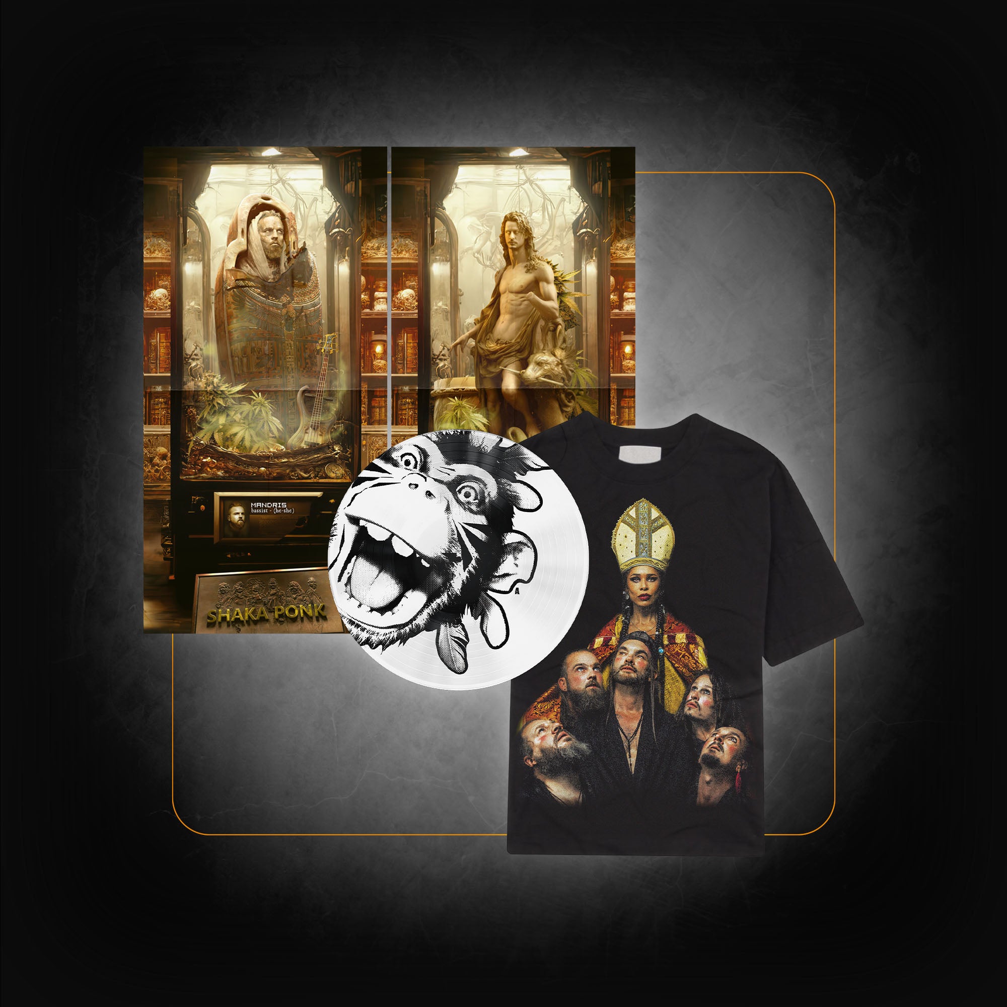 Pack t-shirt + vinyle blanc Collector MANDRIS + ION - Shaka Ponk – OFFSTAGE