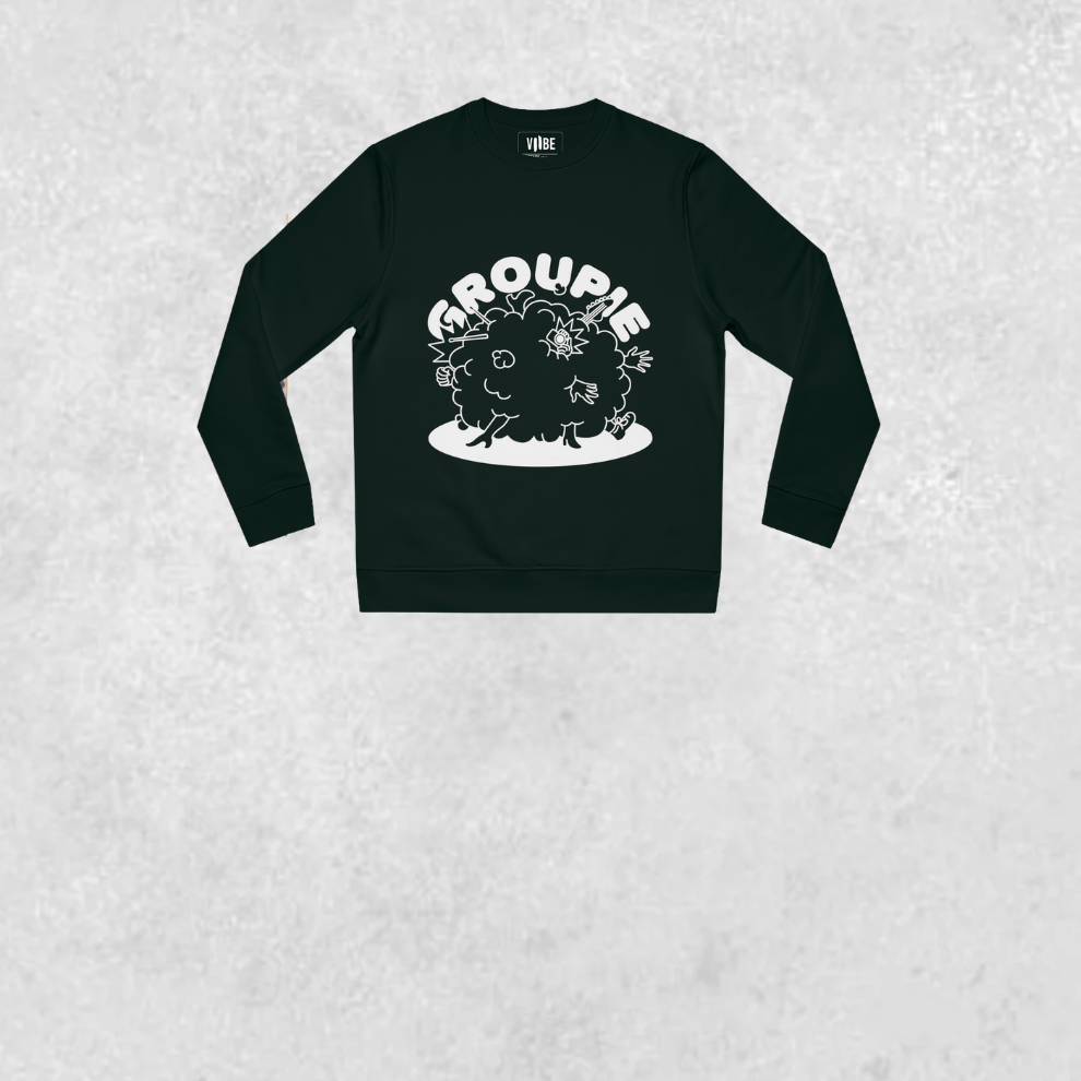 Sweatshirt Noir Logo Groupie - VIIBE – OFFSTAGE